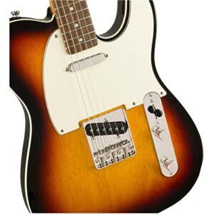 Squier Classic Vibe 60s Custom Telecaster Electric Guitar, with 2-Year Warranty, 3-Color Sunburst, Laurel Fingerboard