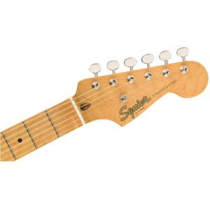 Squier Classic Vibe 50s Stratocaster Electric Guitar, with 2-Year Warranty, Black, Maple Fingerboard