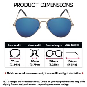 Edge I-Wear 12 Pack Aviators Bulk Sunglass Men Pilot Spring Hinge Wholesale Sunglasses (N25095A-REV)