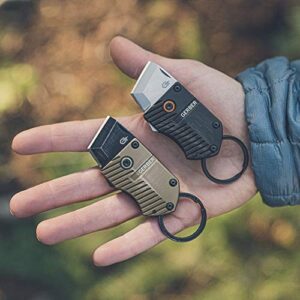 Gerber Gear Key Note - 1" Plain Edge Keychain Knife - EDC Gear and Equipment - Coyote Brown