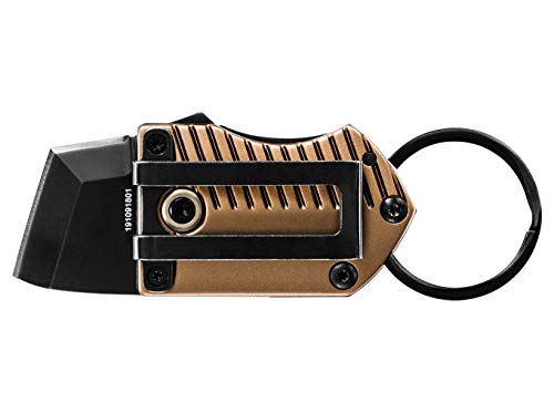 Gerber Gear Key Note - 1" Plain Edge Keychain Knife - EDC Gear and Equipment - Coyote Brown