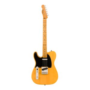 squier classic vibe 50s telecaster electric guitar, with 2-year warranty, butterscotch blonde, maple fingerboard, left-handed