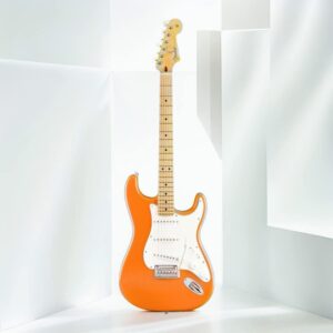 Fender Player Stratocaster SSS Electric Guitar, with 2-Year Warranty, Capri Orange, Maple Fingerboard