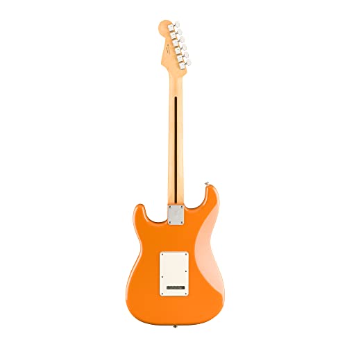 Fender Player Stratocaster SSS Electric Guitar, with 2-Year Warranty, Capri Orange, Maple Fingerboard