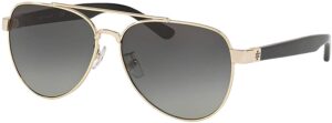 tory burch ty6070 sunglasses 327111-57 -, lt grey gradient ty6070-327111-57