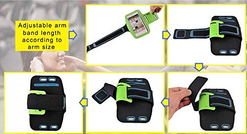 Tram Water Resistant Arm Band for Running, Hiking and Walking Fits iPhone X/XR/Xs Max 8 7 6/6s Plus. Also Samsung Galaxy S9 + S8/S7/S6 (Black, 4.7)