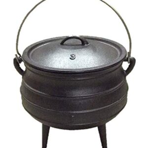 Cuisiland 8.6QT Pre-seasoned Cast Iron Potjie pot