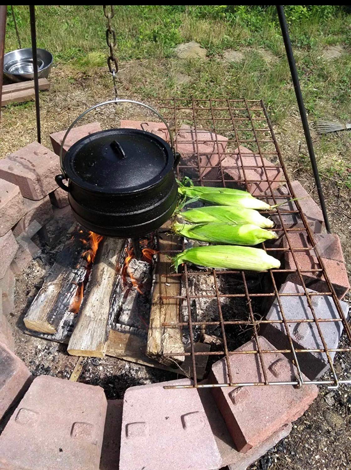 Cuisiland 8.6QT Pre-seasoned Cast Iron Potjie pot