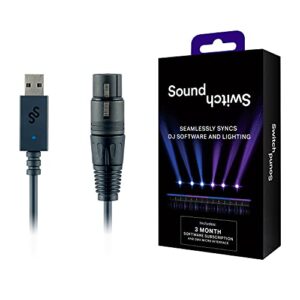 soundswitch micro dmx interface - ultra-compact usb to dmx interface with 3-month free soundswitch software access