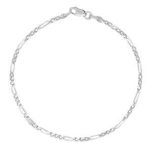 argento reale 925 sterling silver anklets for women, ankle bracelets for women, basic chain link anklets for women, rope chain, curb chain, figaro chain