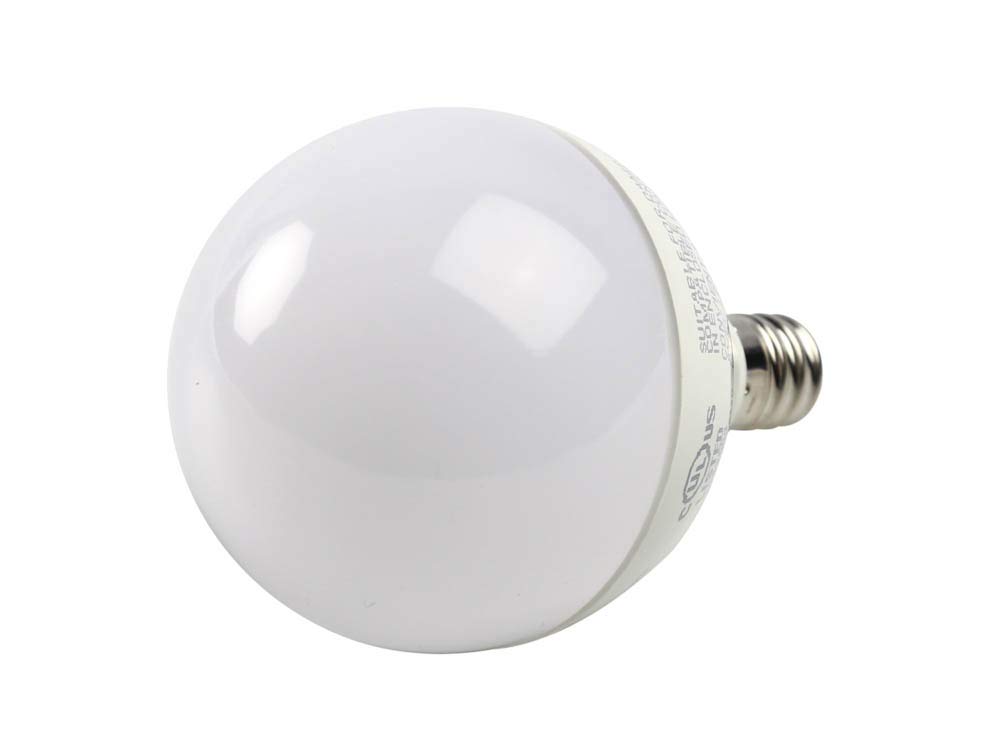 Maxlite Dimmable 5W 2700K G-16.5 Frosted Globe LED Bulb, E12 Base, Enclosed Rated