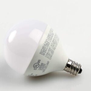 Maxlite Dimmable 5W 2700K G-16.5 Frosted Globe LED Bulb, E12 Base, Enclosed Rated