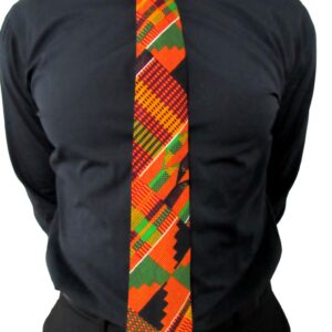 ShopHaven African Kente Tie, Ankara Tie, Afrocentric Necktie, Choir, Black History Tie, African Fabric Men Accessory