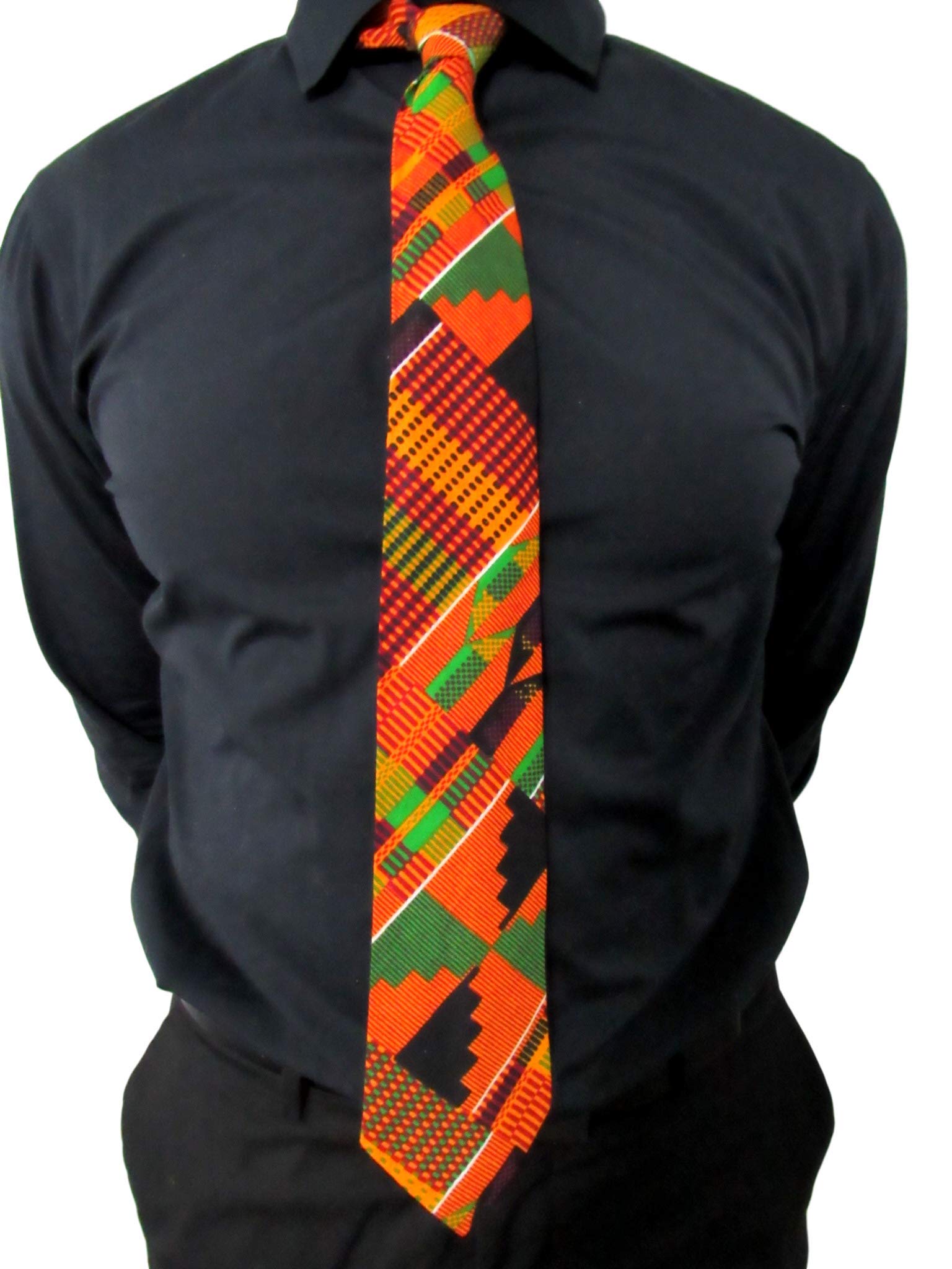 ShopHaven African Kente Tie, Ankara Tie, Afrocentric Necktie, Choir, Black History Tie, African Fabric Men Accessory