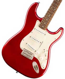 squier classic vibe 60s stratocaster electric guitar, with 2-year warranty, candy apple red, laurel fingerboard