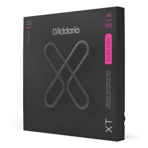 d'addario xt coated bass strings - electric bass guitar strings - 4-string, regular light, 45-100