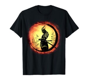 samurai bushido tee japan warrior japanese retro art print t-shirt