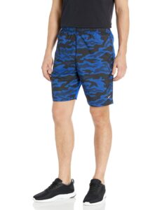 reebok workout ready printed short, cobalt, xx-large