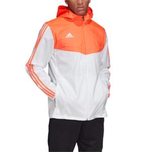 adidas Adidas Football Soccer Tiro Windbreaker Men, White/Solar Red, X-Large