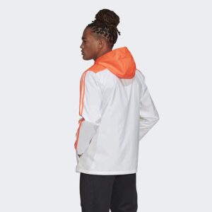 adidas Adidas Football Soccer Tiro Windbreaker Men, White/Solar Red, X-Large