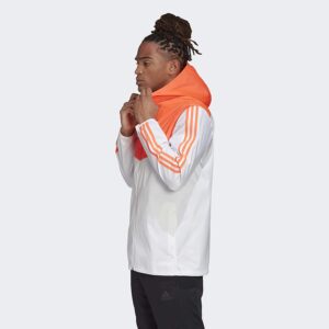 adidas Adidas Football Soccer Tiro Windbreaker Men, White/Solar Red, X-Large