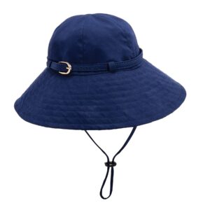 vinrella rain and sun hat, rain hats for women - waterproof hat, bucket hat, sun protection, sun hat for women, shade hat, great for hiking, beach hat for summer - matte hat for women (navy)