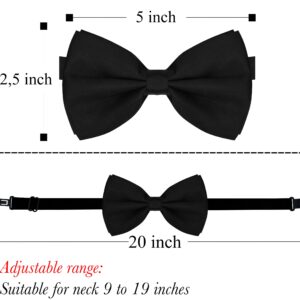 trilece Red Suspenders for Men with Bow Tie - Adjustable Size Elastic 1 inch Wide Y Shape - Womens Suspenders with Bowtie - Halloween Costume (Red, 1)