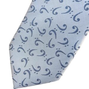 Aeiniwer Men's Bass Clef Necktie - Bassist Gift - Bass player gift - Bassplayer gift - Musician Gift - Bassist neck tie