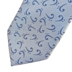 Aeiniwer Men's Bass Clef Necktie - Bassist Gift - Bass player gift - Bassplayer gift - Musician Gift - Bassist neck tie