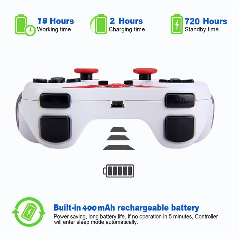 Megadream Mobile Game Controller for Android, Wireless Key Mapping Joystick Gamepad for Call of Duty & PUBG Mobile & More, Compatible for Samsung Galaxy LG HTC Other Phone Tablet, Not for iOS