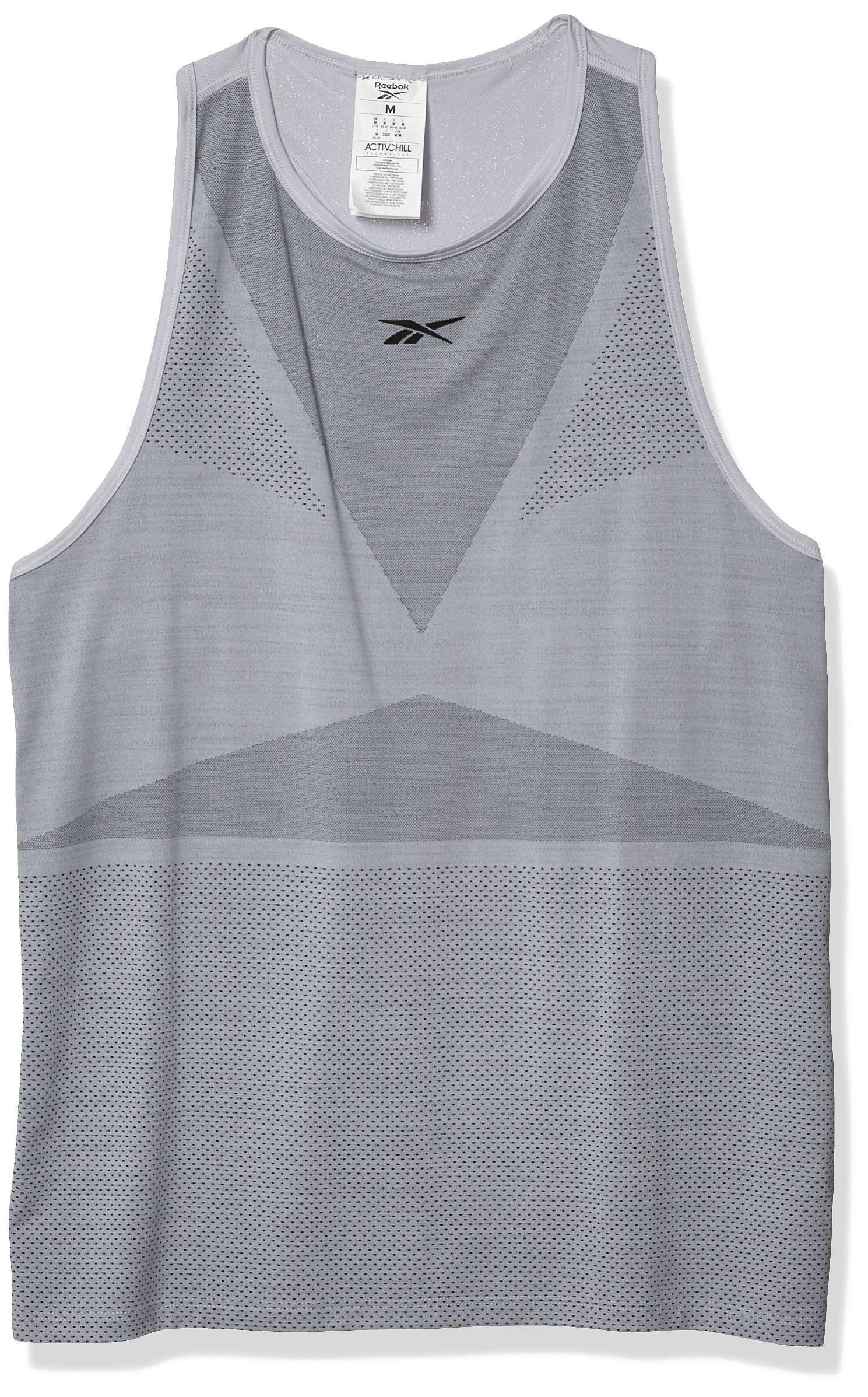 Reebok United by Fitness Activchill Vent Tank, Sterling Grey, 2XS