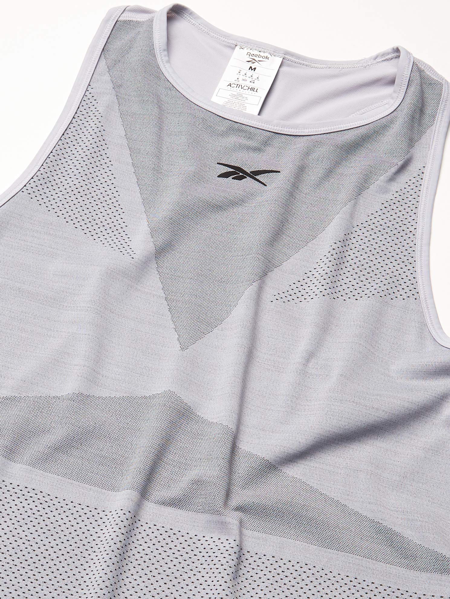 Reebok United by Fitness Activchill Vent Tank, Sterling Grey, 2XS