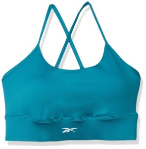 reebok workout ready new tri backbra- pad, seaport teal, xx-large