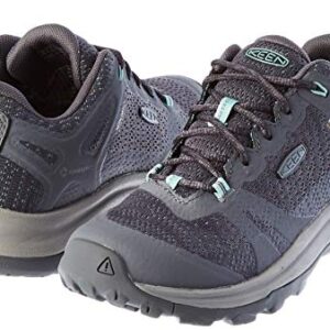 KEEN Women's Terradora 2 Waterproof Low Height Hiking Shoes, Steel Grey/Ocean Wave, 8.5