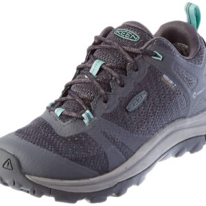 KEEN Women's Terradora 2 Waterproof Low Height Hiking Shoes, Steel Grey/Ocean Wave, 8.5