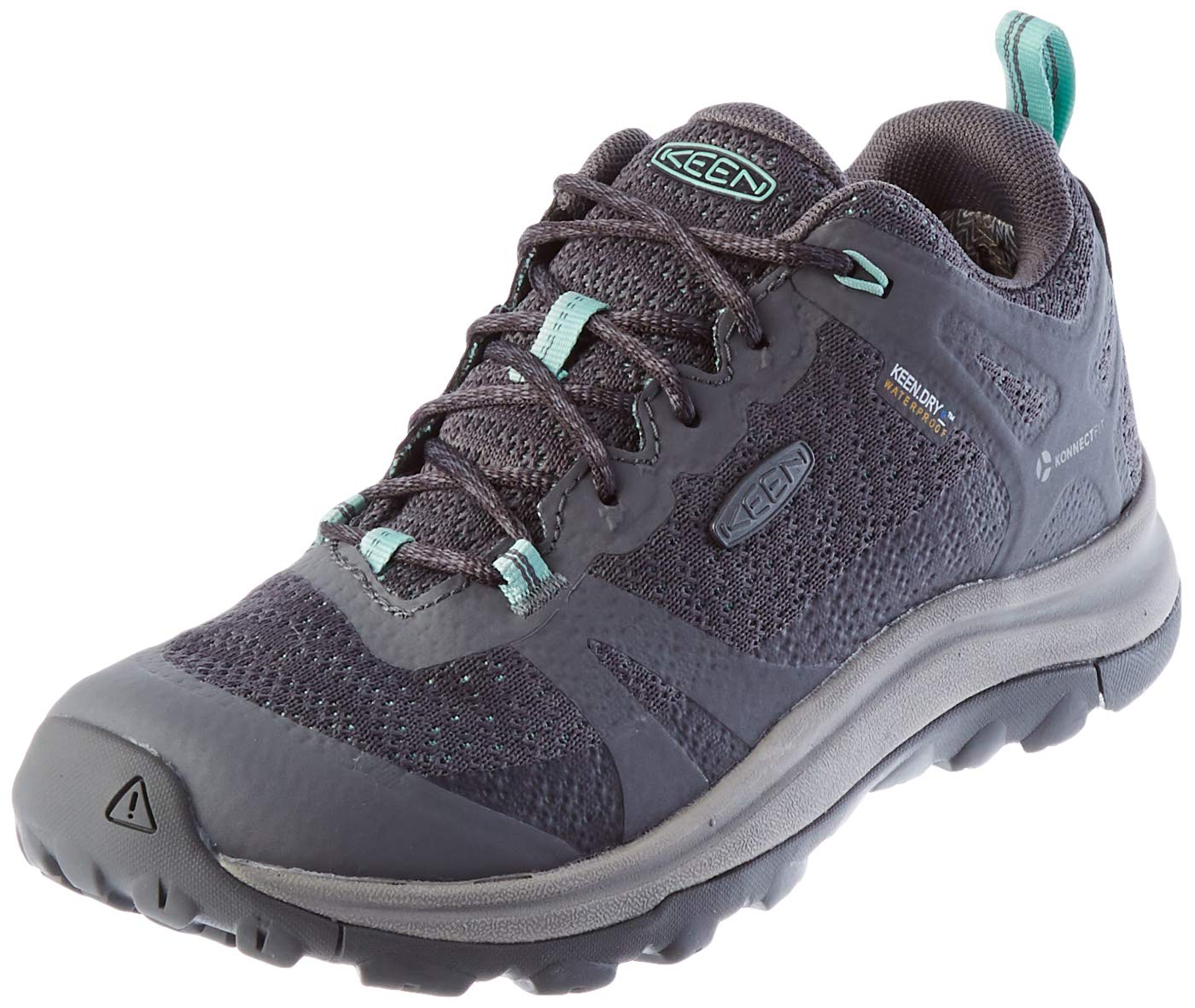 KEEN Women's Terradora 2 Waterproof Low Height Hiking Shoes, Steel Grey/Ocean Wave, 8.5