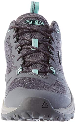 KEEN Women's Terradora 2 Waterproof Low Height Hiking Shoes, Steel Grey/Ocean Wave, 8.5