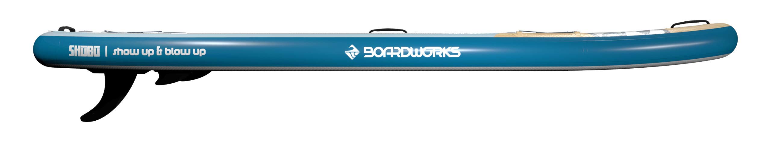 Boardworks SHUBU Kaken All-Water/Surf Inflatable Stand-Up Paddle Board (iSUP) | SUP Package Includes Pump, Three Piece Paddle and Roller Bag | 10’