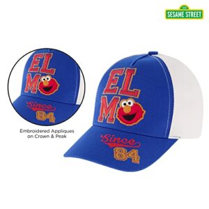 Sesame Street Boys Baseball Hat, Elmo, Abby Cadabby & Bart Simpson Adjustable Cap For Toddler Ages 2-4 Or Kids Ages 4-7