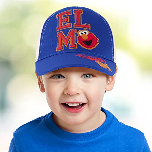 Sesame Street Boys Baseball Hat, Elmo, Abby Cadabby & Bart Simpson Adjustable Cap For Toddler Ages 2-4 Or Kids Ages 4-7