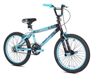 razor angel bmx bike, girl's 20 inch, aqua, black