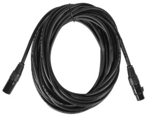 rockville rcxfm30e-b 30 foot female to male xlr mic cable black 100% copper