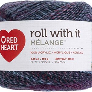 Red Heart Roll with it Melange Autograph