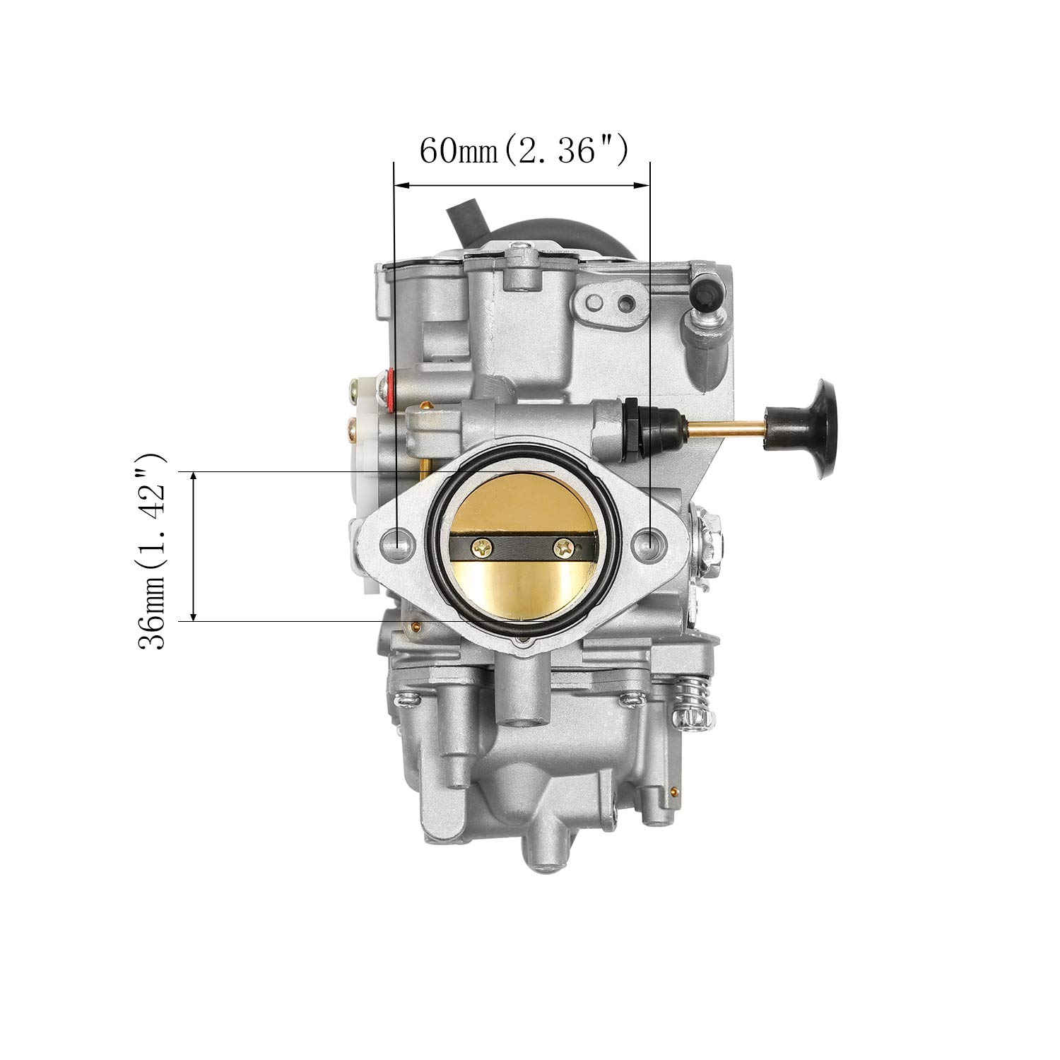 Carburetor Carb with Intake Manifold for ATV Yamaha 1987-1990 & 1992-1995 Moto-4 350 YFM350 | 1987-2004 Warrior 350 YFM350 | 1987-1998 Big Bear 350 YFM350 | 1996-1998 Kodiak 400 YFM400