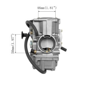 Carburetor Carb with Intake Manifold for ATV Yamaha 1987-1990 & 1992-1995 Moto-4 350 YFM350 | 1987-2004 Warrior 350 YFM350 | 1987-1998 Big Bear 350 YFM350 | 1996-1998 Kodiak 400 YFM400