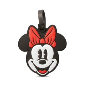 american tourister disney luggage tag, minnie mouse head, one size