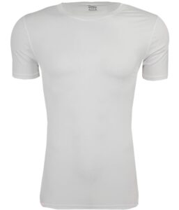 reebok mens performance base layer basic t-shirt, white, large