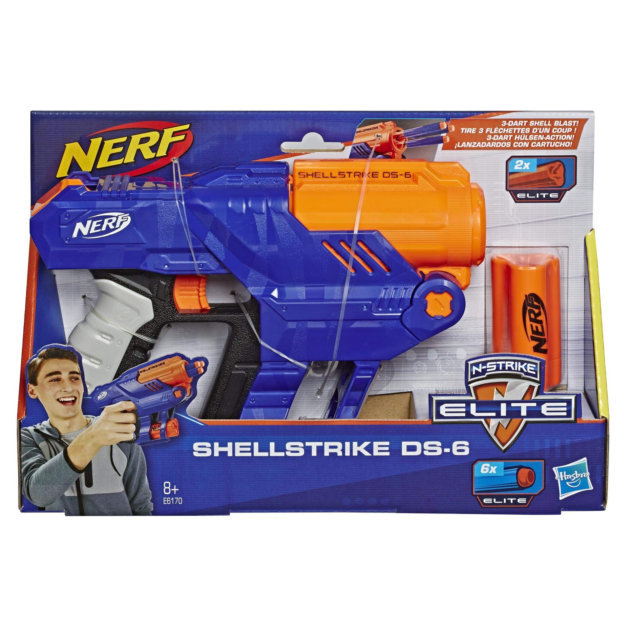 Nerf Elite SHELLSTRIKE DS 6, 1, E6170EU5