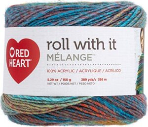 red heart roll with it melange paparazzi