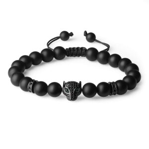 coai matte onyx leopard bracelet